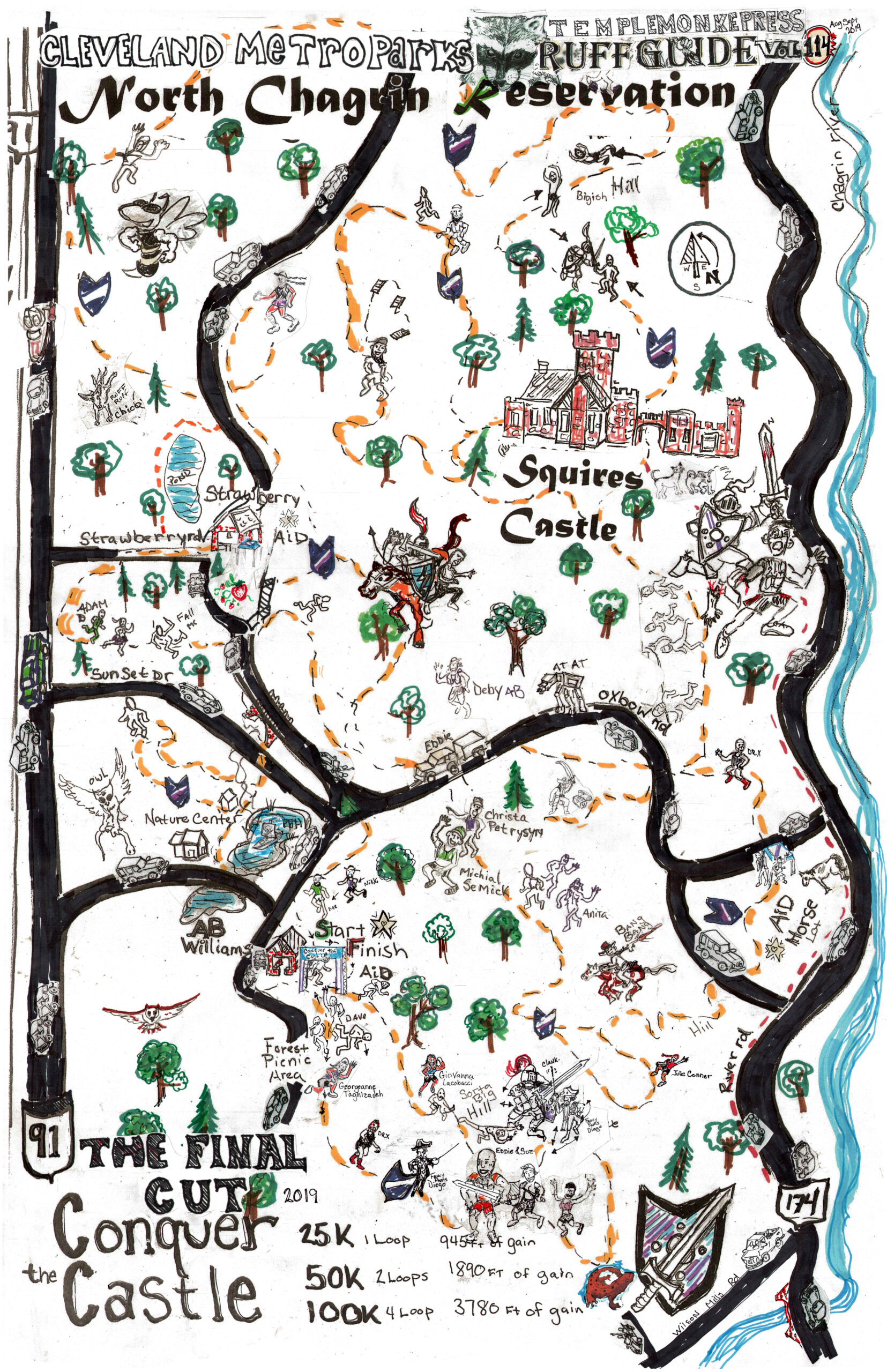 Conquer the Castle (North Chagrin, OH) – Ruff Guide Map – Ruff Guide Maps